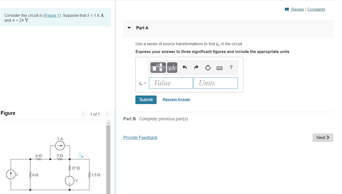 Solved Review Constants Consider the circuit in (Figure 1). | Chegg.com Solved Review Constants Consider the circuit in (Figure 1). | Chegg.com