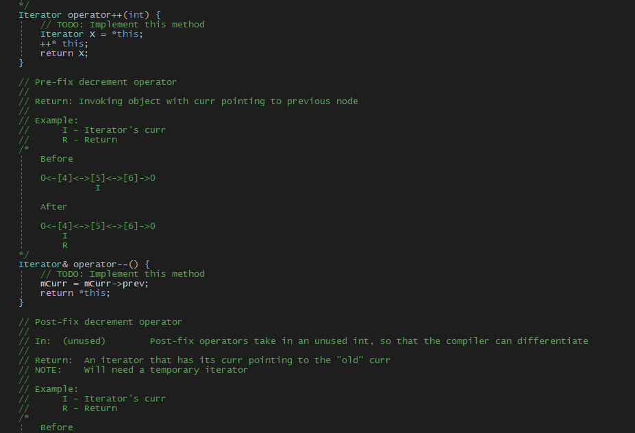 // Return: An iterator that has its | Chegg.com