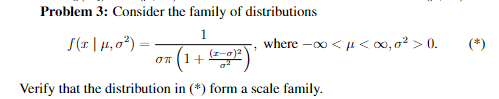 Solved Problem 3: Consider the family of distributions J | Chegg.com