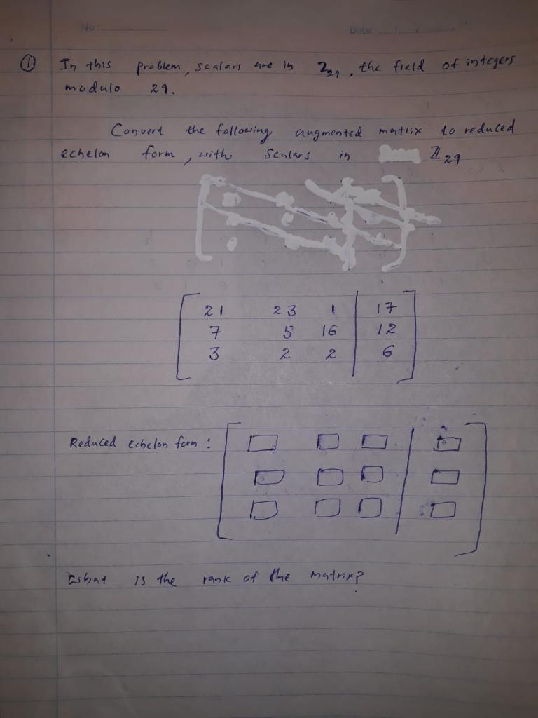 Solved Wo In this modulo Problem, scalars are in 24. 2, the | Chegg.com