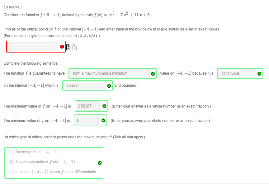 Solved 3 Marks Consider The Function F R R Defined By