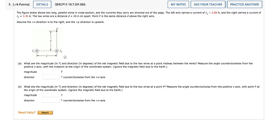 Solved 3. [-14 Points) DETAILS SERCP11 19.7.OP.050. MY NOTES | Chegg.com Solved 3. [-14 Points) DETAILS SERCP11 19.7.OP.050. MY NOTES | Chegg.com