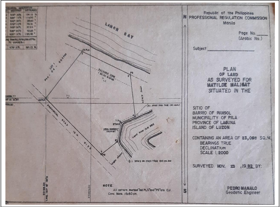 Solved 1.A parcel of land (PSU-04-24600) as surveyed for | Chegg.com