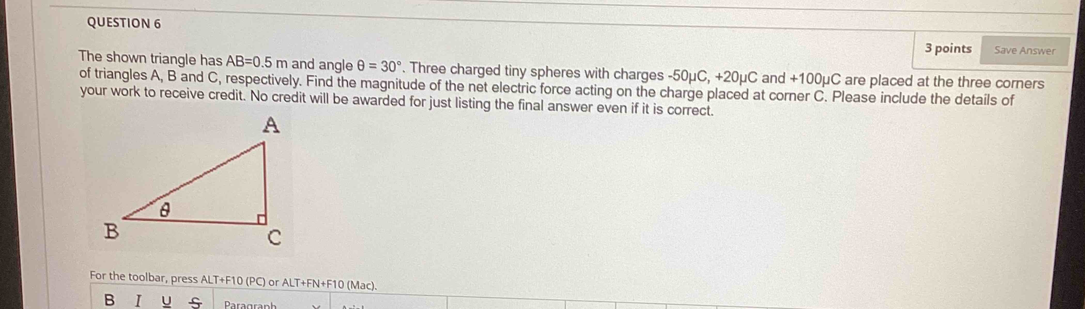 Solved QUESTION 6\\nThe shown triangle has AB=0.5m and angle | Chegg.com Solved QUESTION 6\\nThe shown triangle has AB=0.5m and angle | Chegg.com