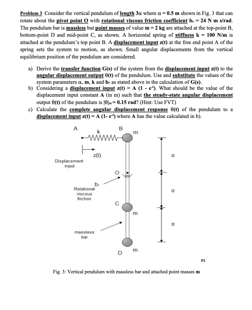 Solved Solve by including a FBD, equations of motion, and | Chegg.com