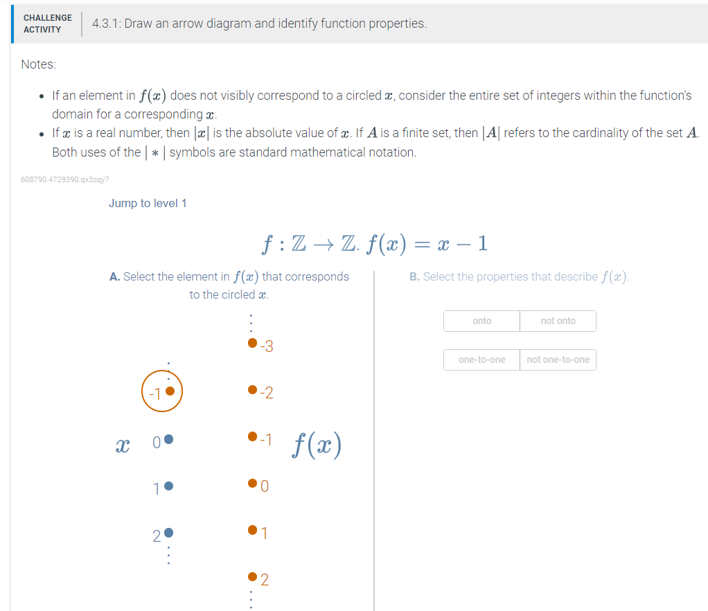Solved 4.3.1: Draw an ﻿arrow diagram and identify function | Chegg.com