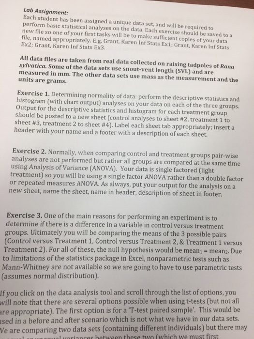 Solved Lab Assignment Each student has been assigned a | Chegg.com