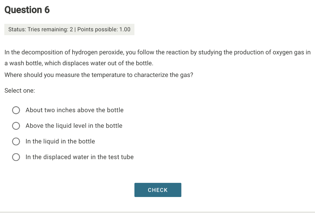 Solved Question 6 Status: Tries remaining: 2 | Points | Chegg.com