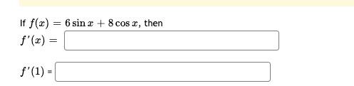 Solved If f(x)=6sinx+8cosx f′(x)=A mass on a spring bounces | Chegg.com