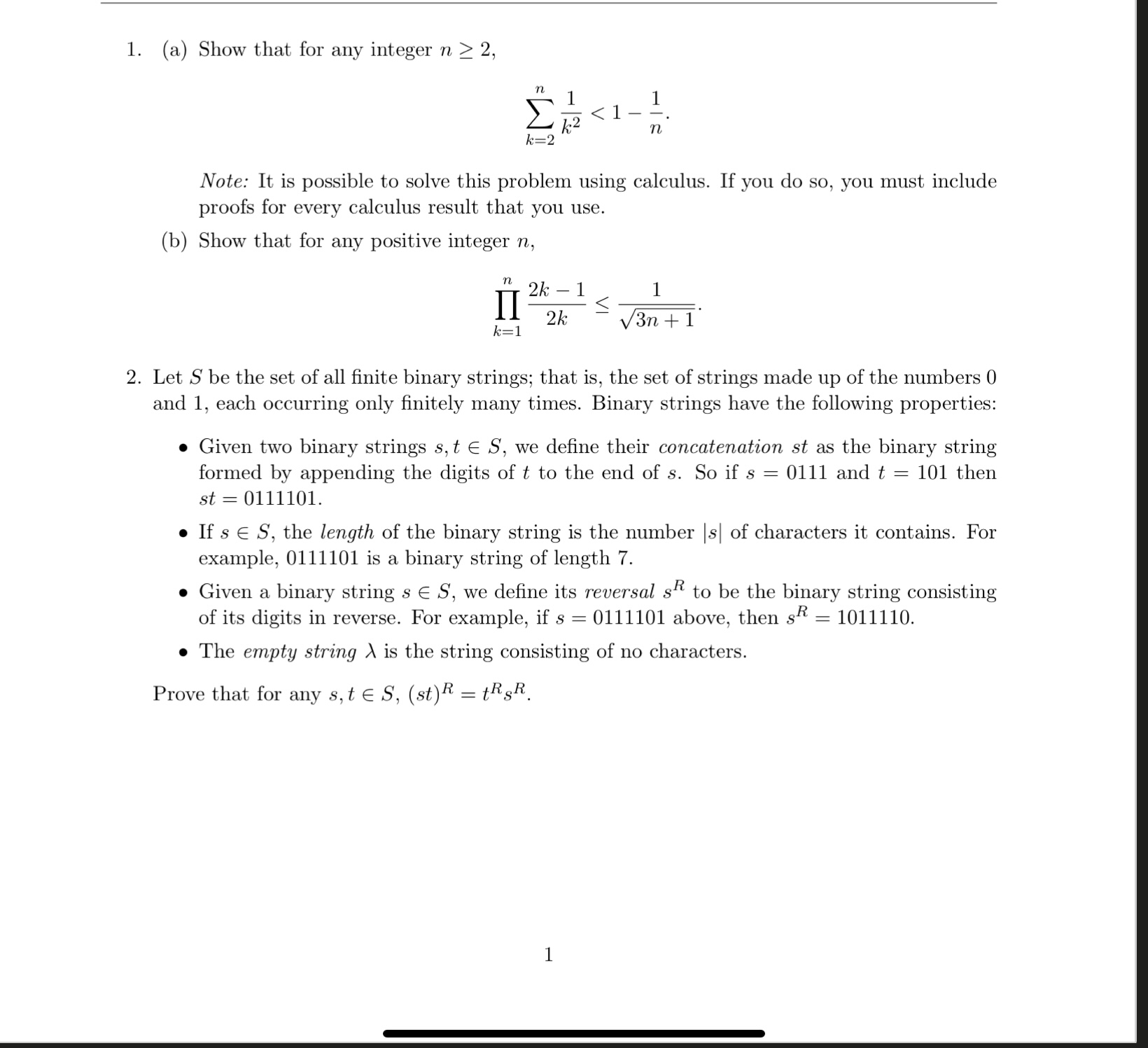 Solved (a) ﻿Show that for any integer n≥2,∑k=2n1k2