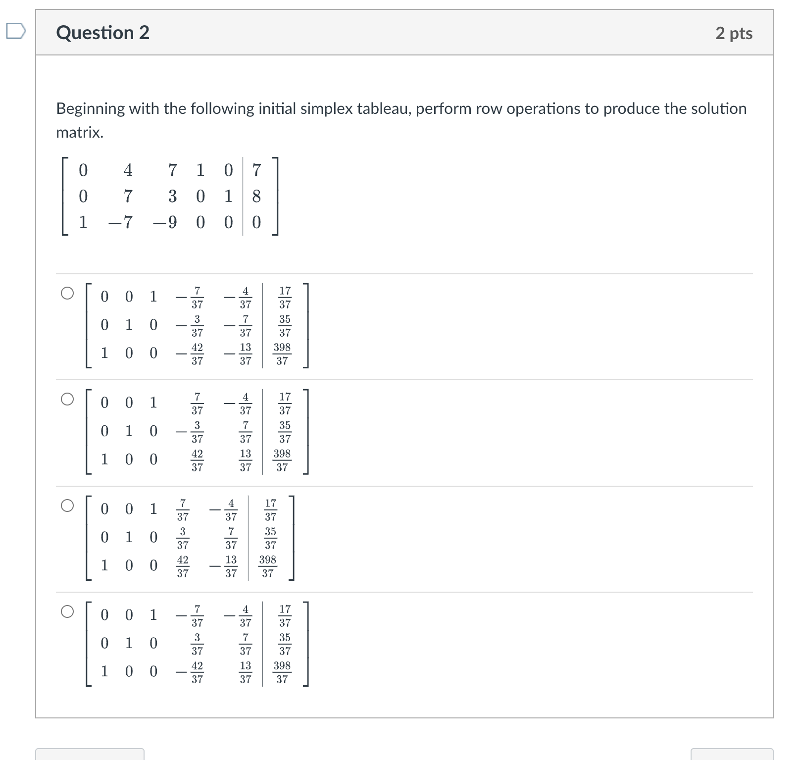 Solved Beginning with the following initial simplex tableau, | Chegg.com