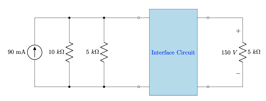 Solved (a) Design a parallel resistor interface circuit that | Chegg.com