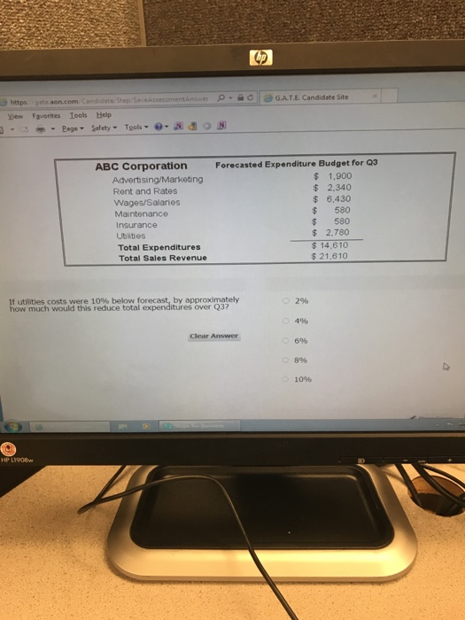 Solved https /gate aon.com Candidate/ | Chegg.com
