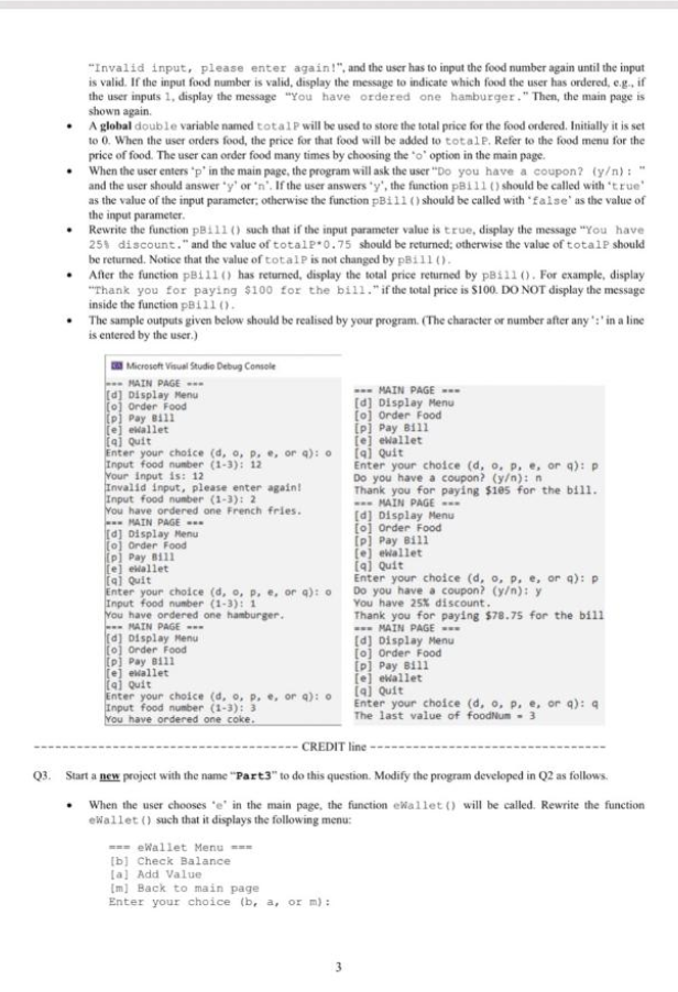 B. The Programming Task By using C++ and the Visual | Chegg.com