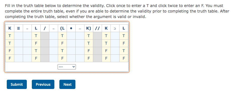 Solved Fill in the truth table below to determine the | Chegg.com