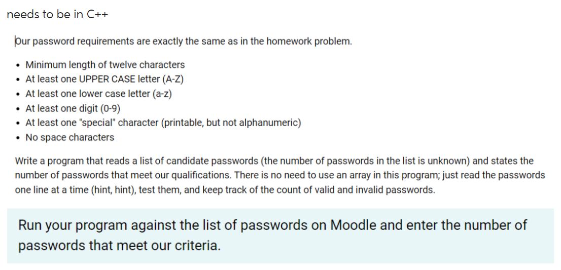 Solved The text file that I have to search through is | Chegg.com