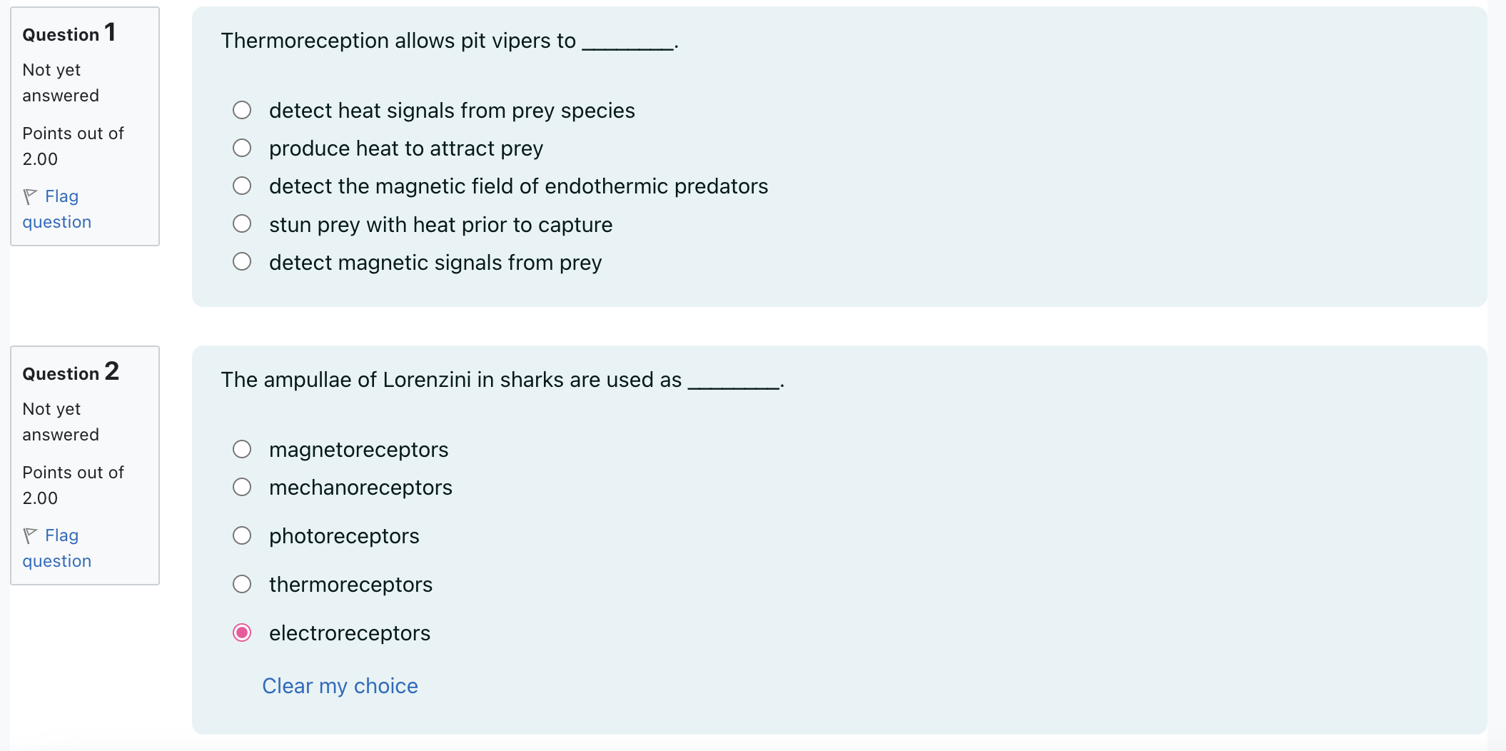 Solved Thermoreception allows pit vipers to detect heat | Chegg.com