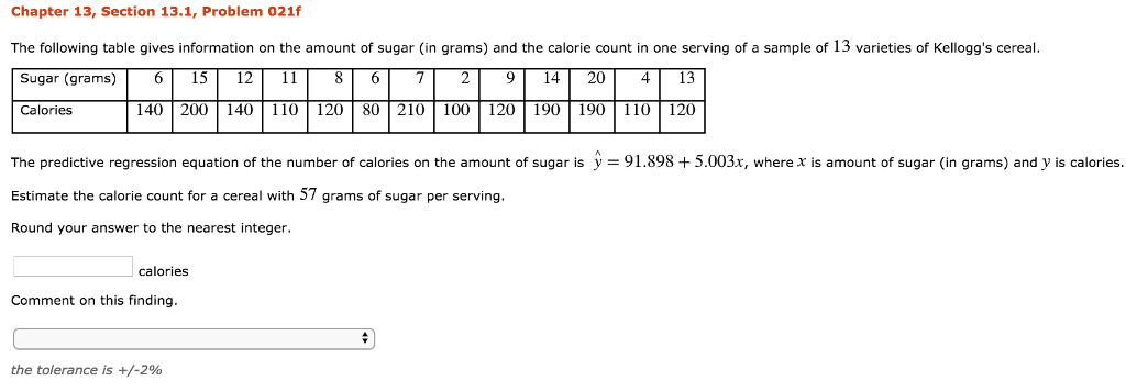 Solved Chapter 13, Section 13.1, Problem 021f The following | Chegg.com