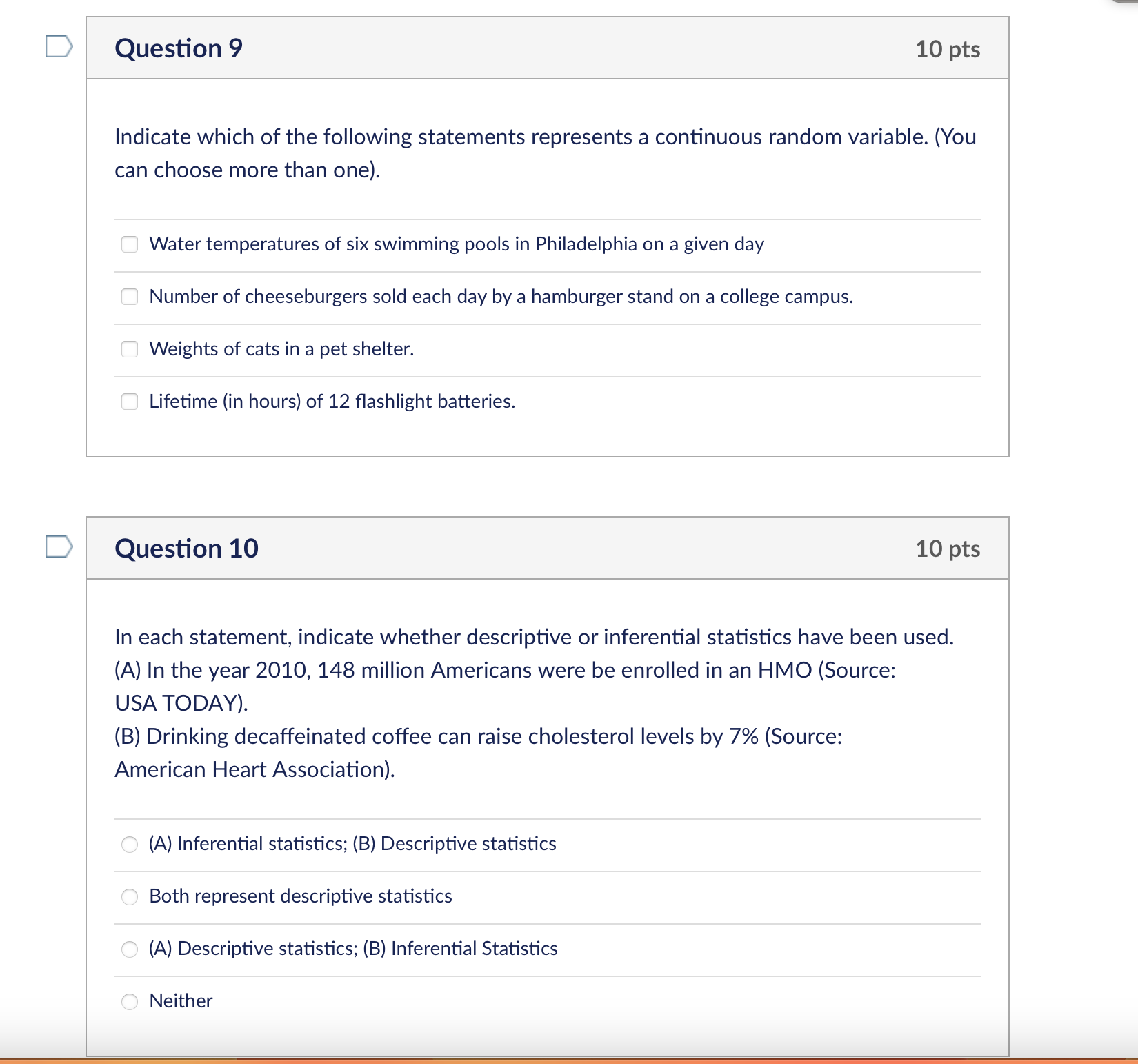 Solved Choose the method below that is likely to give the | Chegg.com
