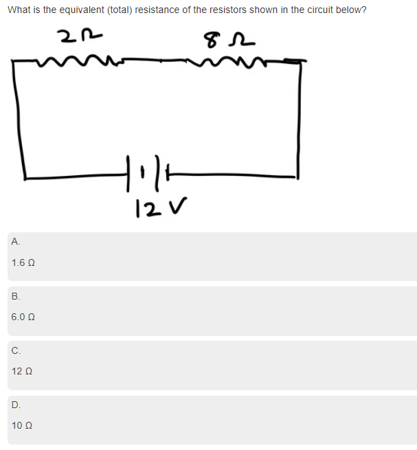 Solved What is the equivalent (total) resistance of the | Chegg.com