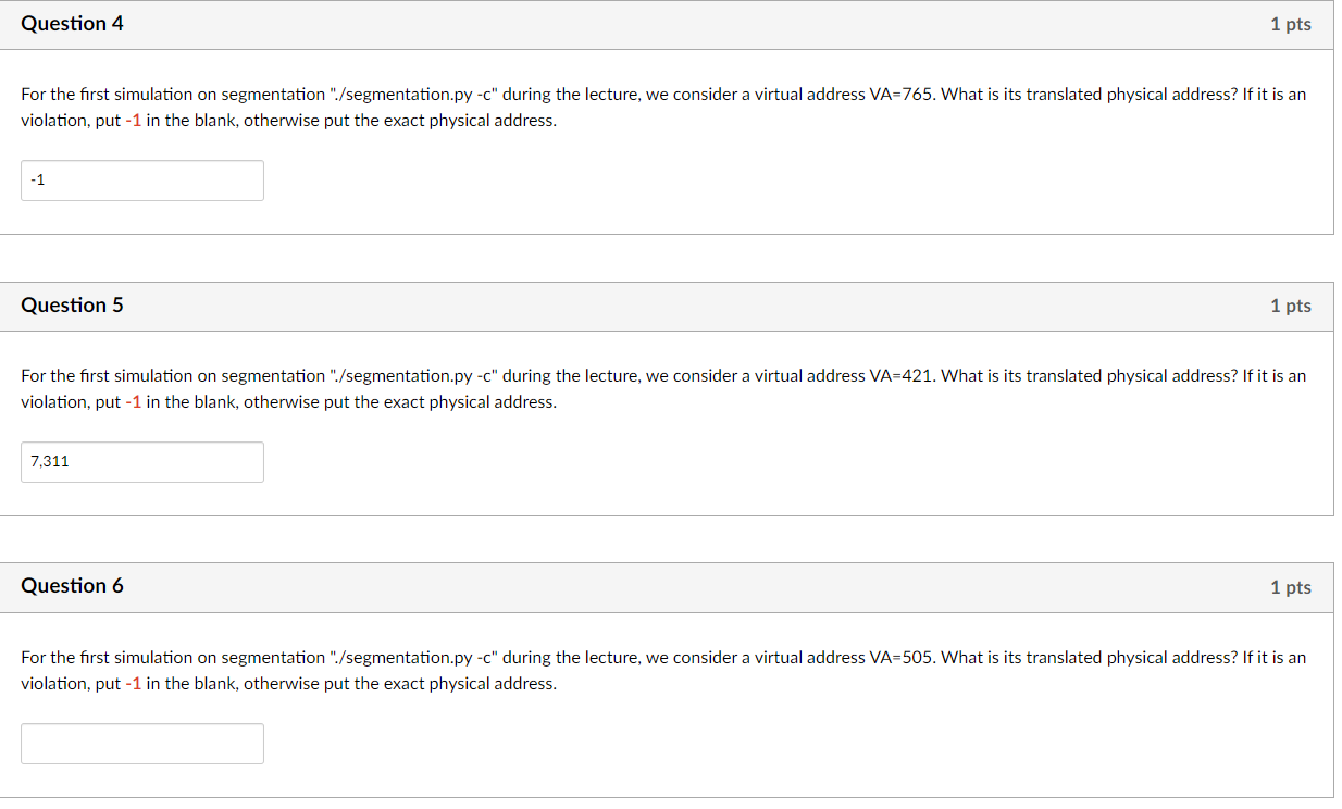 Solved For the first simulation on segmentation | Chegg.com