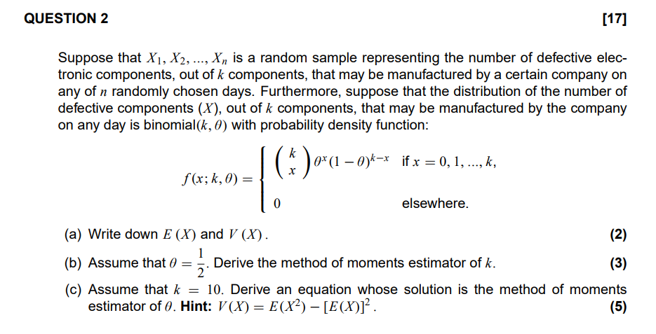 Suppose that X1,X2,…,Xn is a random sample | Chegg.com