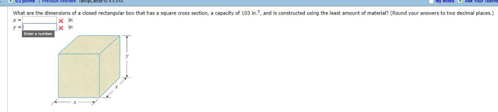 Solved What are the dimensions of a closed rectangular box | Chegg.com