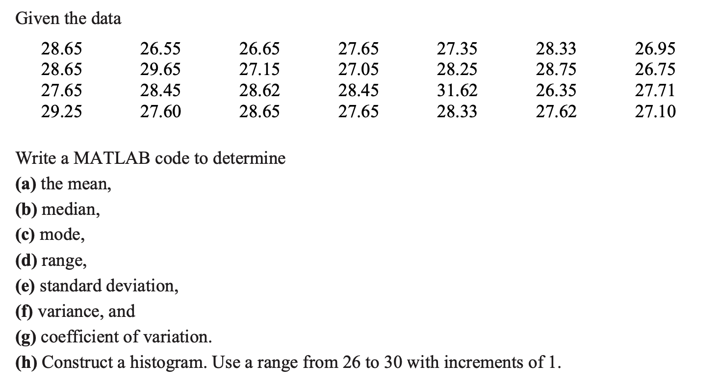 Solved !!!!!!!!Please Solve This Problem Using MatLab!!!!!!! | Chegg.com