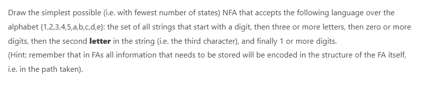 Solved Draw the simplest possible (i.e. with fewest number | Chegg.com
