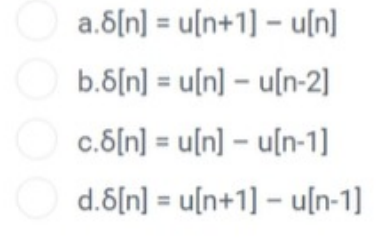 Solved Which of the following represents the discrete time | Chegg.com