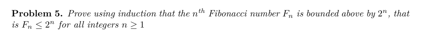 Solved Problem 5. Prove using induction that the nth | Chegg.com