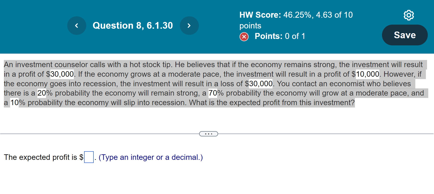 Solved An investment counselor calls with a hot stock tip. | Chegg.com