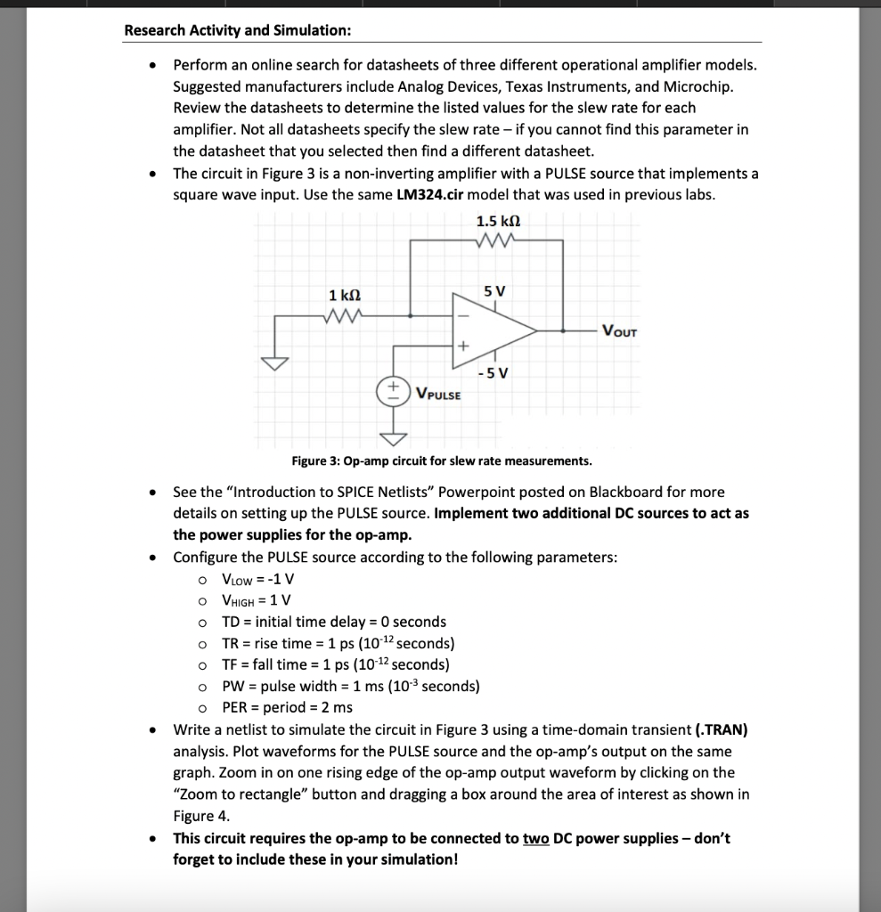 Solved How would you write netlist for this slew rate | Chegg.com