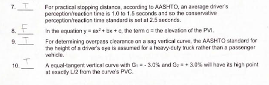 [Solved]: T For practical stopping distance, according to