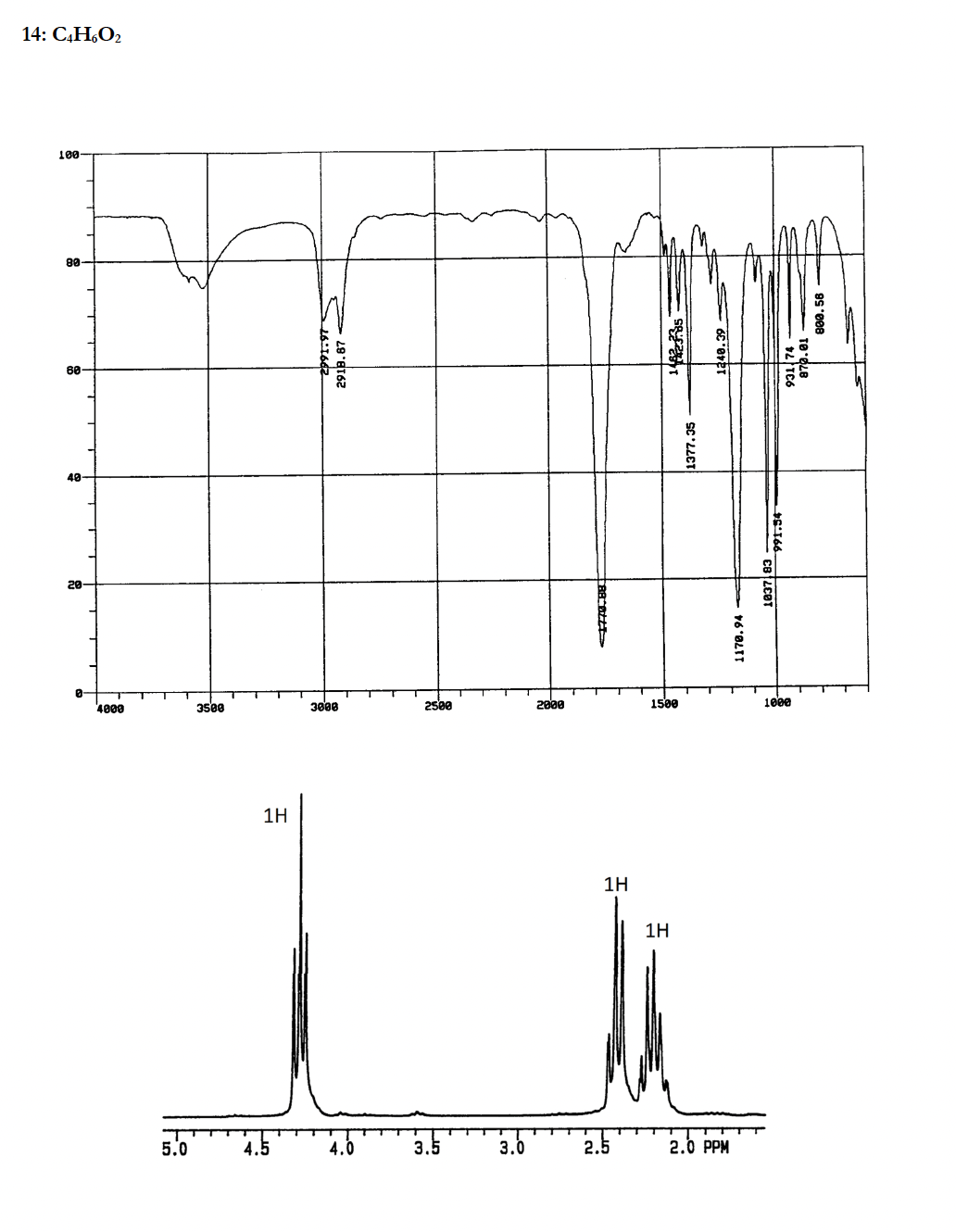 Solved 14: C4H6O2 ﻿Calculate the degree of unsaturation- | Chegg.com
