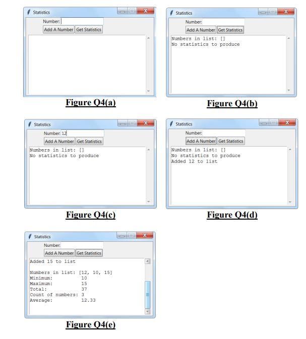 Solved Develop GUI for an application based on user | Chegg.com