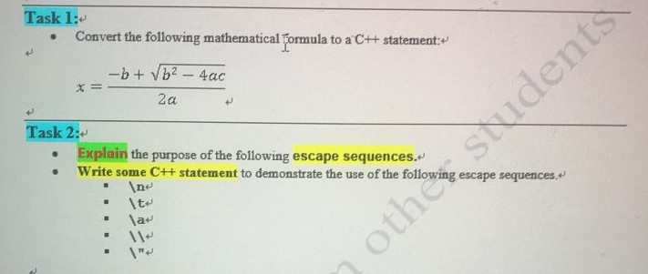 Solved This is C ++ programming I need your coding screen | Chegg.com