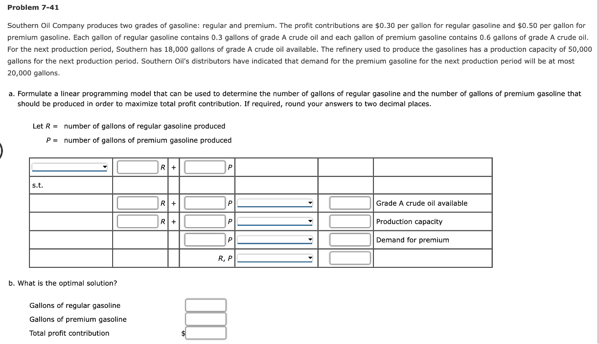 Solved Drop Down Options for question A: (All questions in | Chegg.com