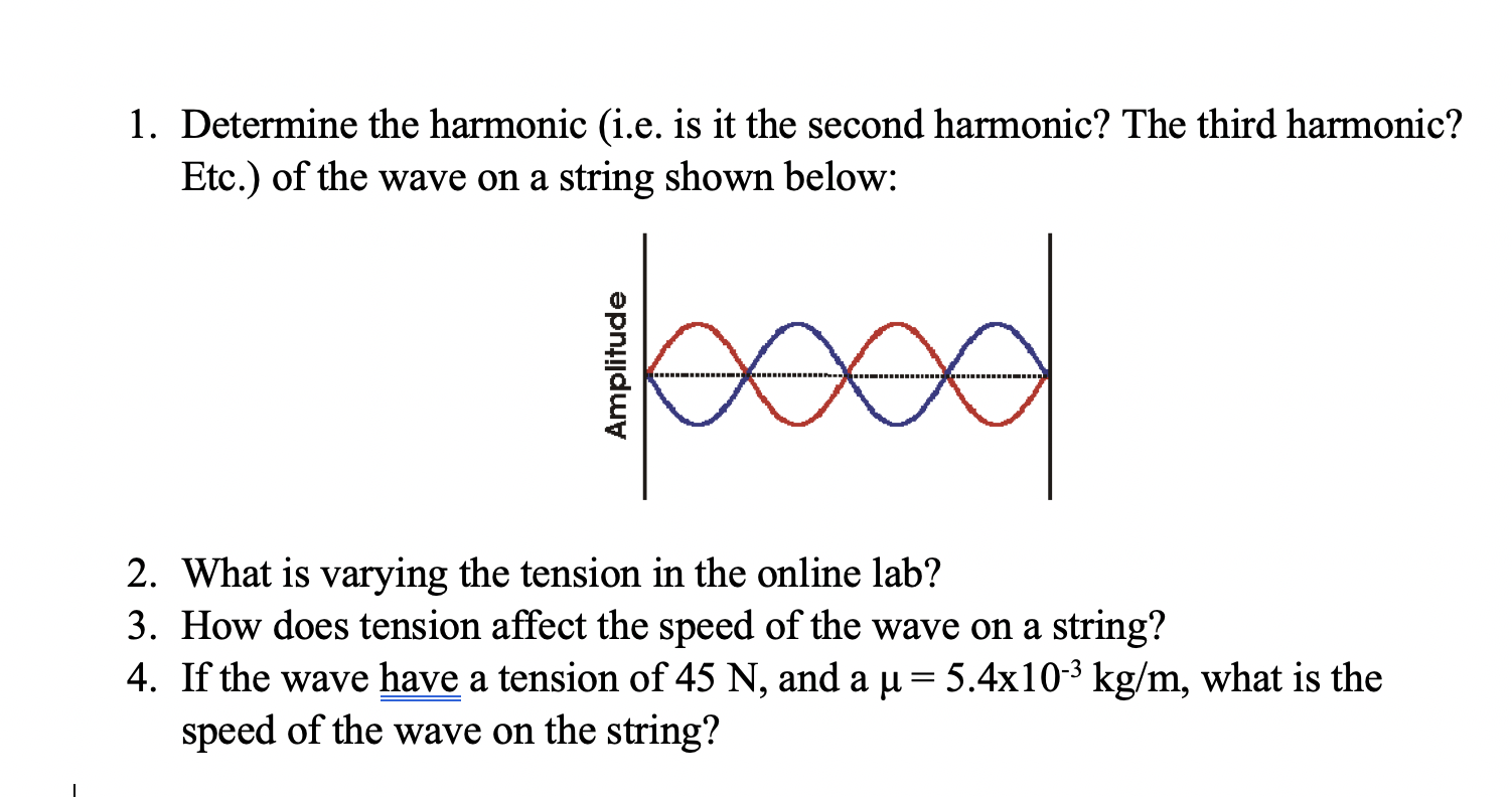 Solved 1. Determine the harmonic (i.e. is it the second | Chegg.com