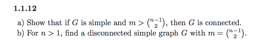 Solved 1.1.12 a) Show that if G is simple and m> (), then G | Chegg.com