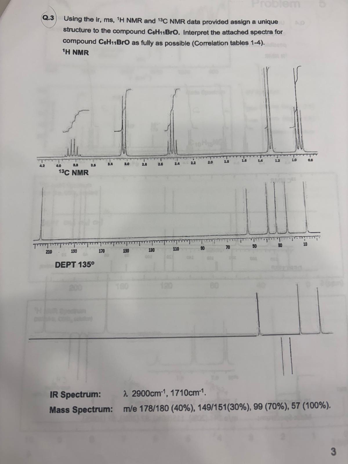 Show me the steps to solve Q. 3 ﻿Using the ir, | Chegg.com