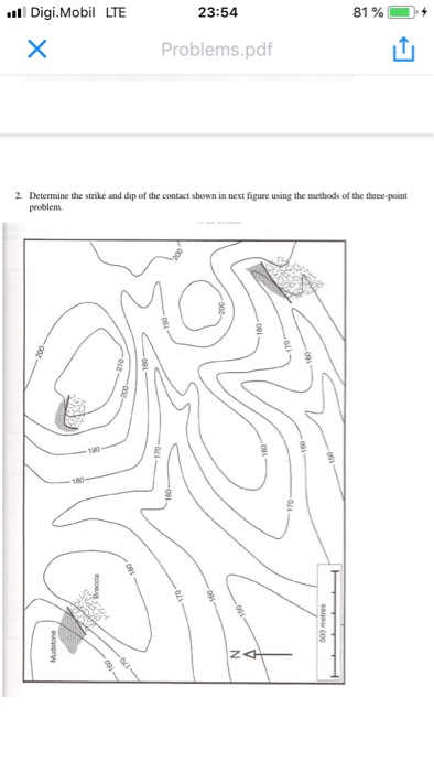 Solved Geology- three point problem I | Chegg.com