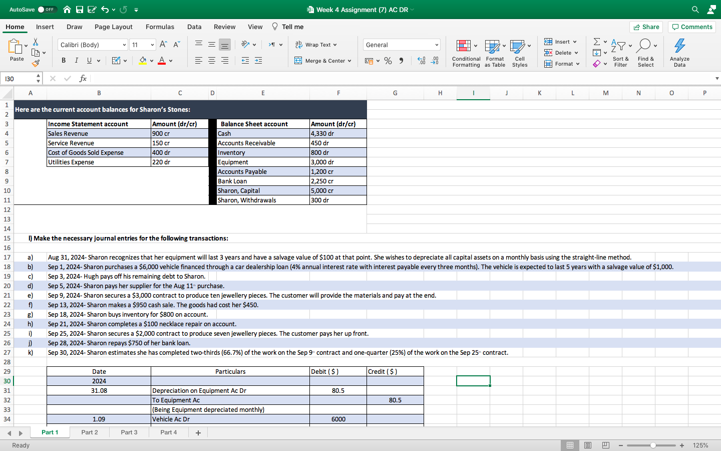Solved AutoSave OFF ES : Week 4 Assignment (7) AC DR Home | Chegg.com