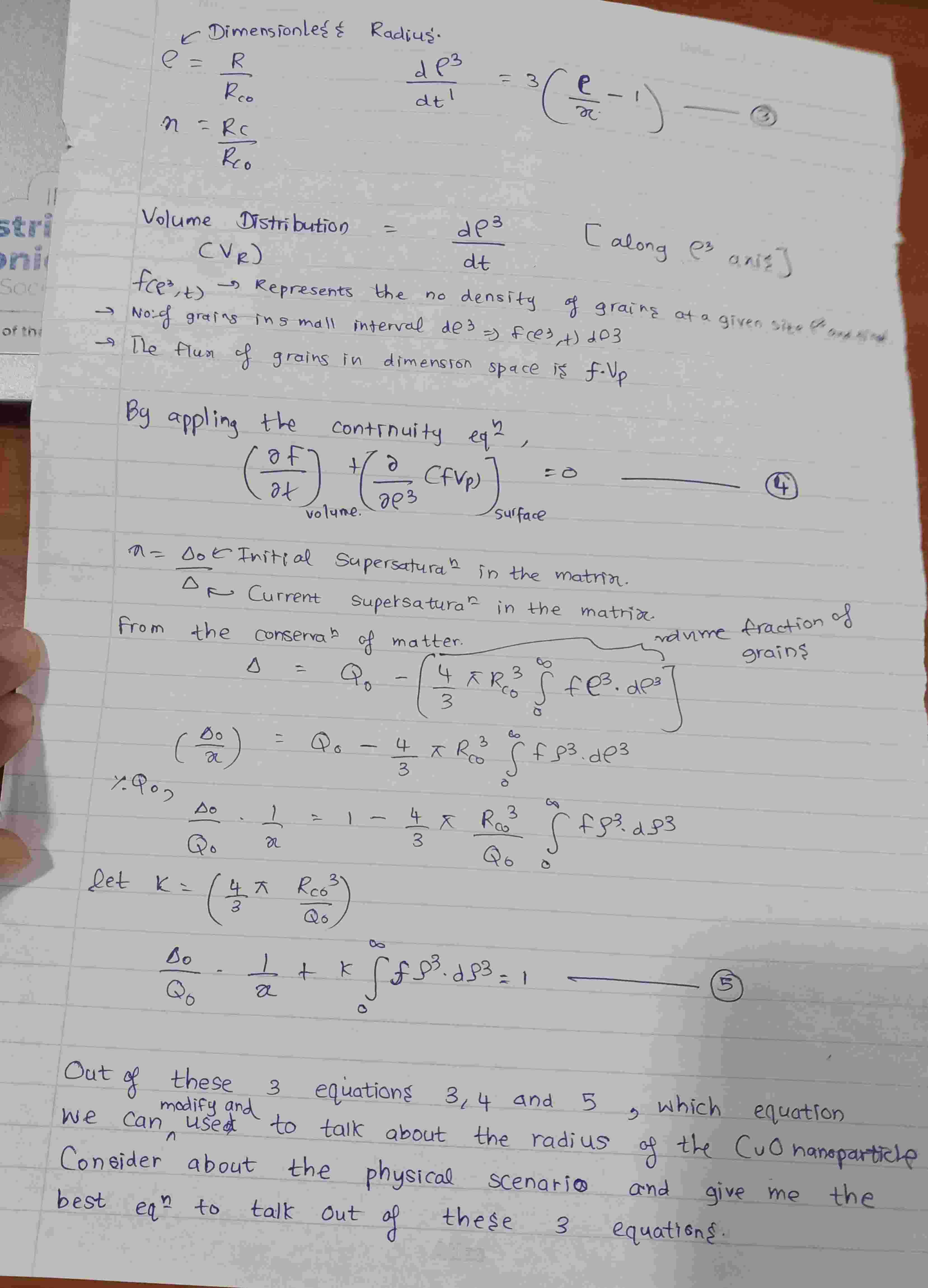 [Solved]: Out of these 3 equations 3,4 and 5 which equation