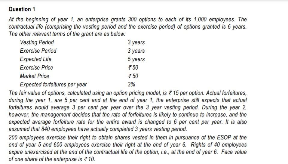 Solved 3 years 3 years Question 1 At the beginning of year | Chegg.com