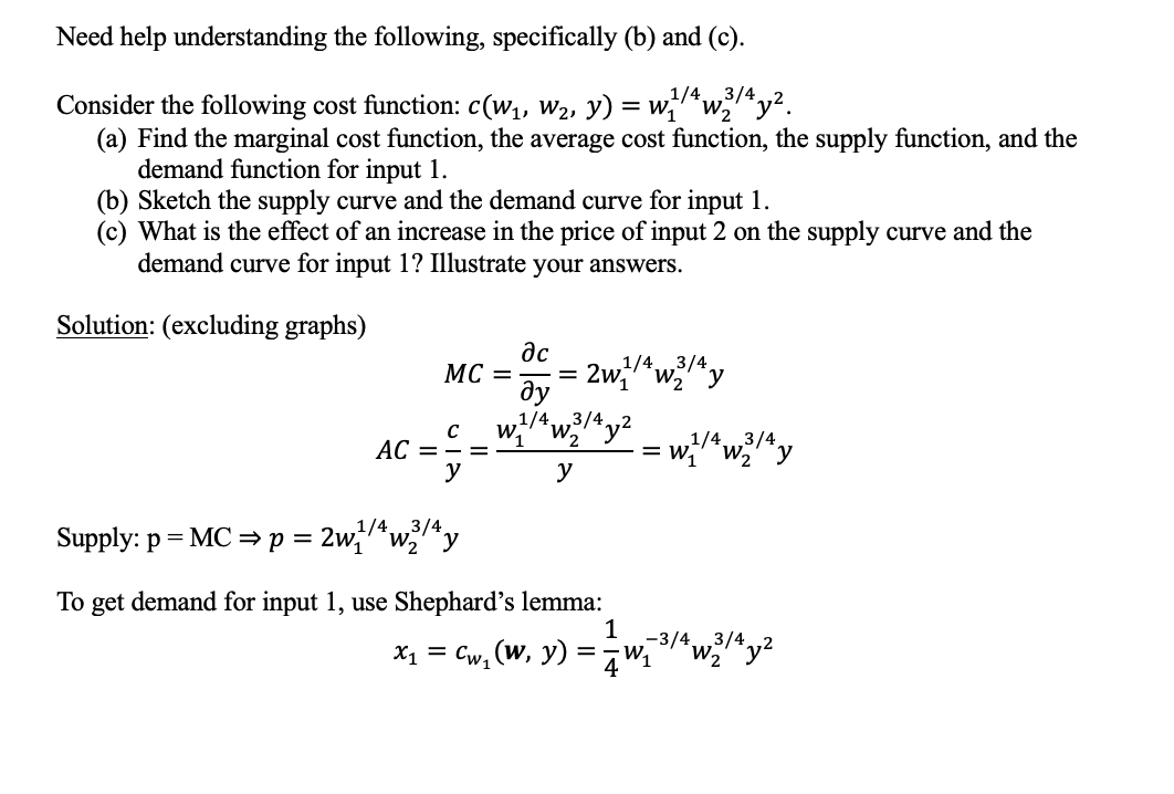 Solved Need help understanding the following, specifically | Chegg.com