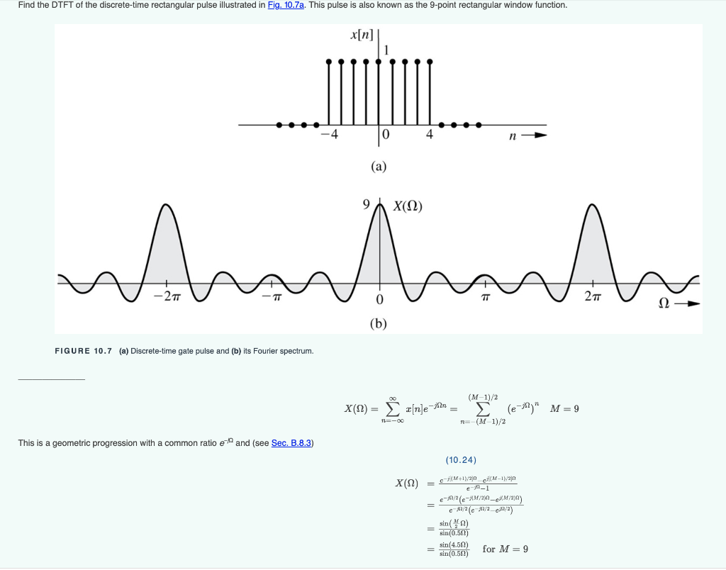 Solved (a) Determine and plot the DTFT X(Ω) of the | Chegg.com