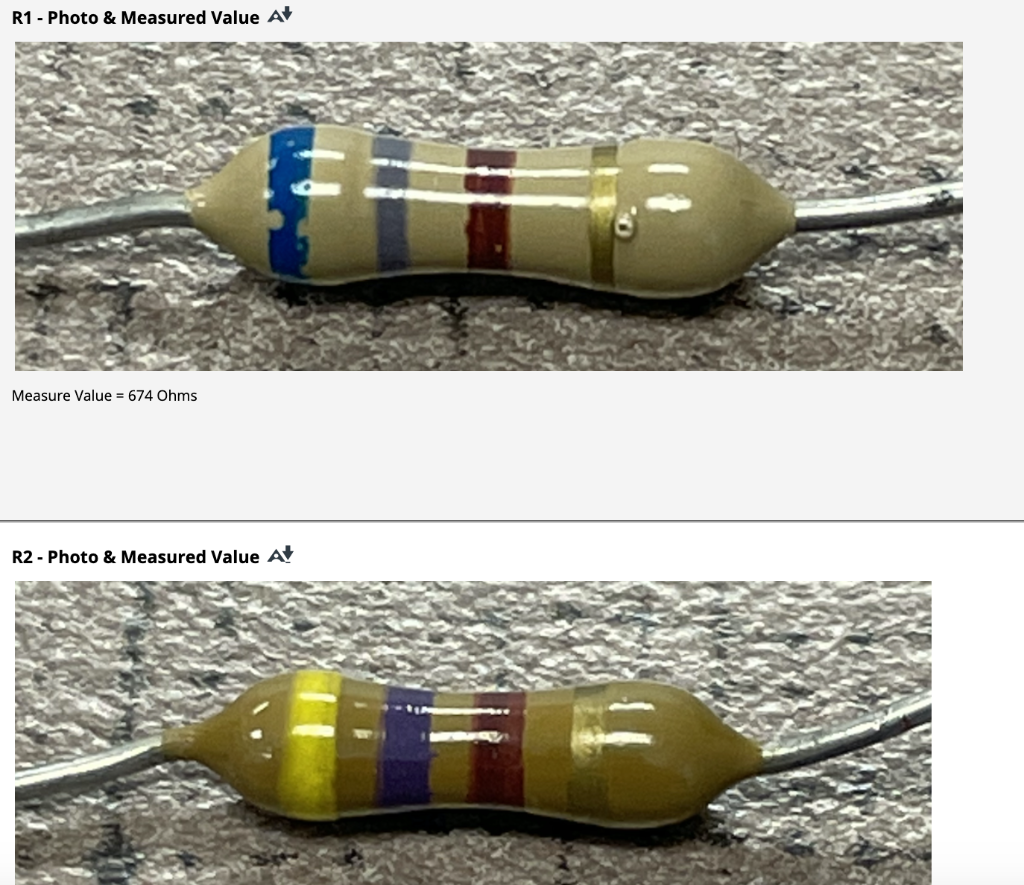 Solved Figure 1. Resistor Stripes Color Significant digits | Chegg.com