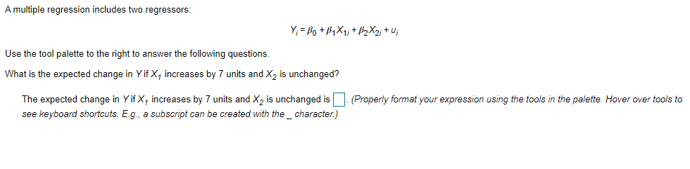 Solved A multiple regression includes two regressors: Y = Bo | Chegg.com