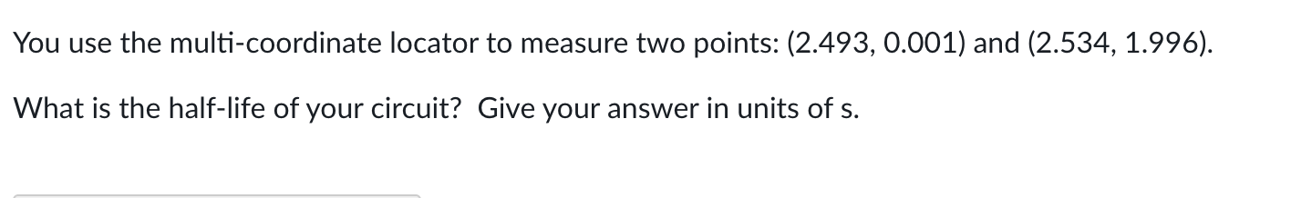Solved You use the multi-coordinate locator to measure two | Chegg.com